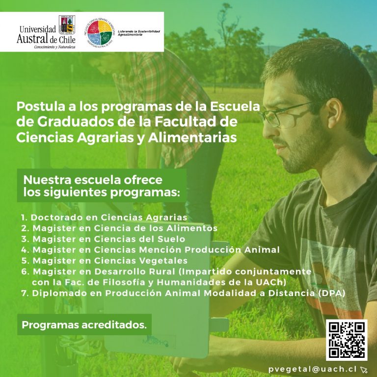 La Facultad de Ciencias Agrarias y Alimentarias invita a postular a sus ...